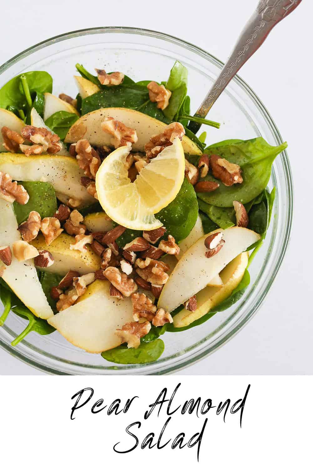 Pear Almond Salad - Two Raspberries