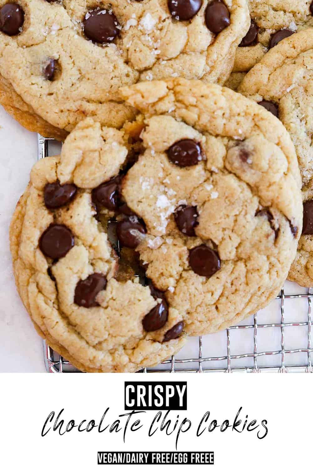 Crispy Chocolate Chip Cookies - Two Raspberries