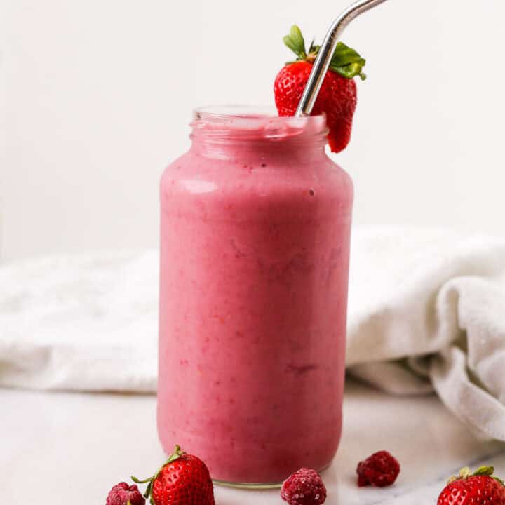 Blueberry Raspberry Smoothie - Two Raspberries